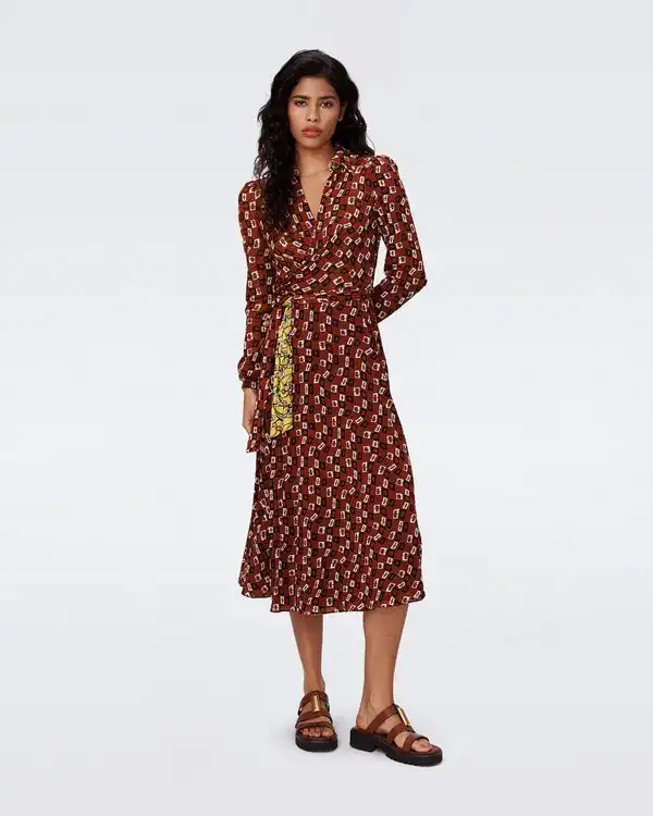 Farfetch Dvf Phoenix Wrap Dress Diane Von Furstenberg Phoenix