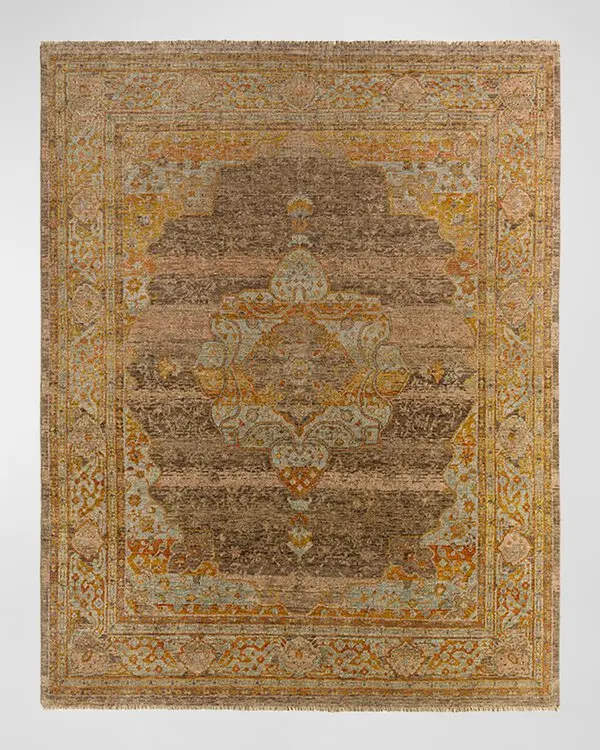 SURYA RUGS Cappadocia Brown Hand-knotted Rug, 6' X 9