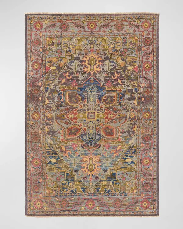 SURYA RUGS Cappadocia Sage Hand-knotted Rug, 4' X 6