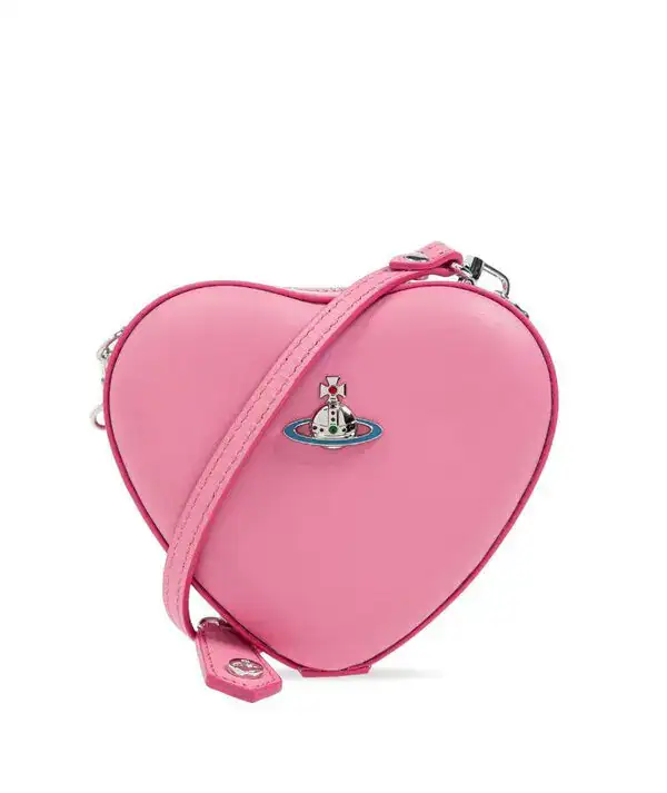 Vivienne Westwood Mini Heart Shoulder Bag In Pink - 45% Off