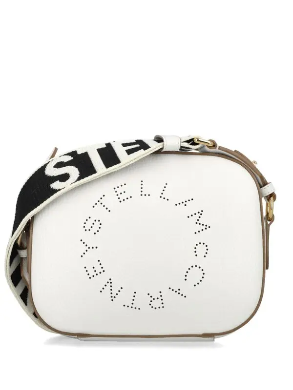 Stella McCartney Perforated Logo Crossbody Bag - White