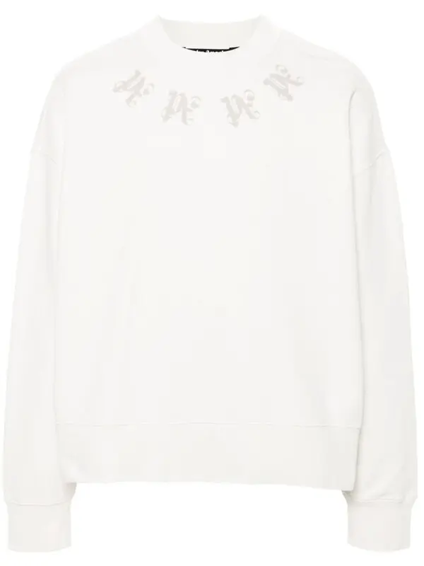 Palm Angels Monogram-print Cotton Sweatshirt