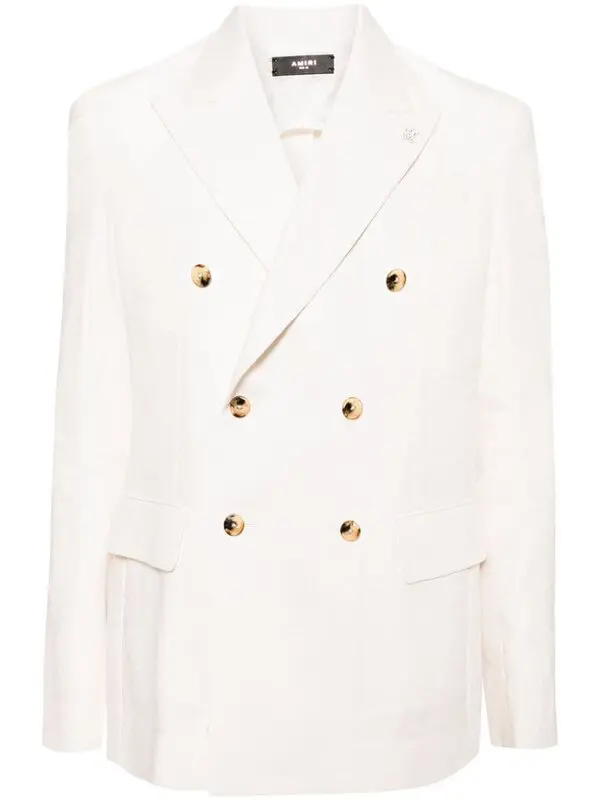 Amiri Linen-cotton Blend Blazer