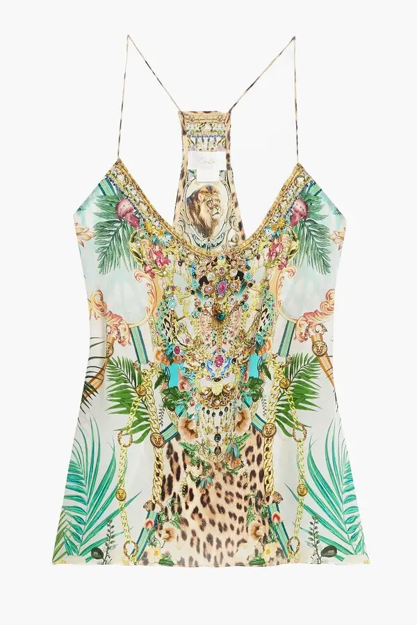 Camilla Crystal-embellished Camisole