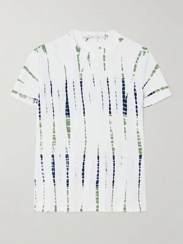 Proenza Schouler White Label Finley Tie-Dyed T-Shirt In White 40