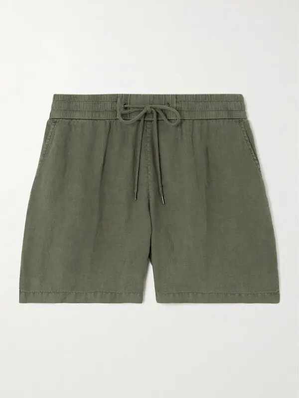 JAMES PERSE Linen Drawstring Shorts