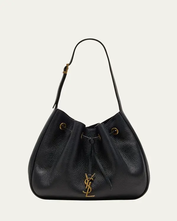 Saint Laurent Paris Vii Small Hobo Bag - Nero