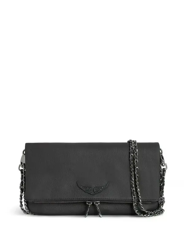 Zadig&Voltaire Rock Leather Clutch - Grey