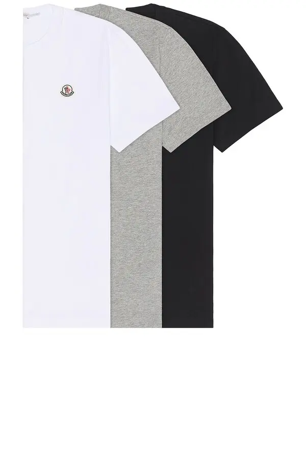 Moncler 3 Pack Tee In White