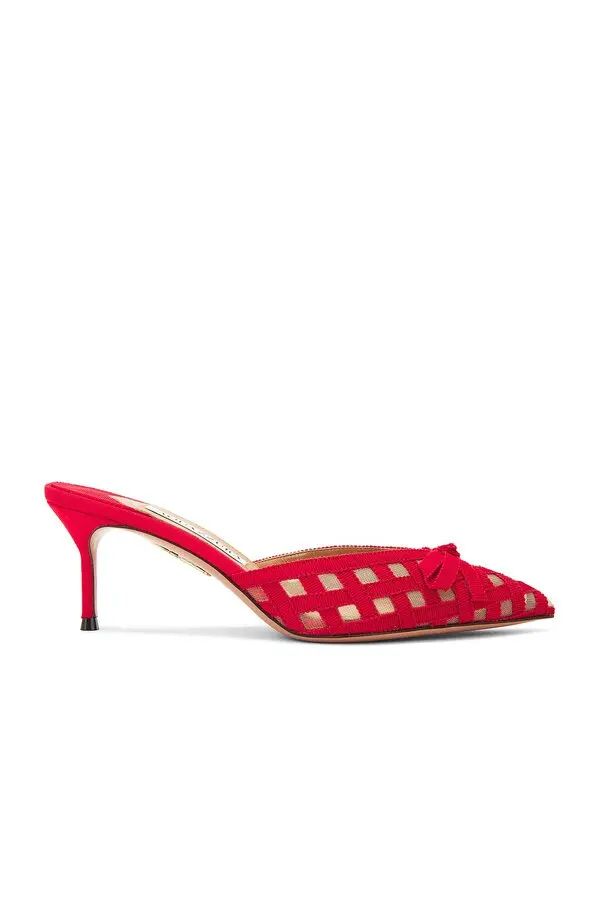 AQUAZZURA Romance 65 Mule - Lipstick