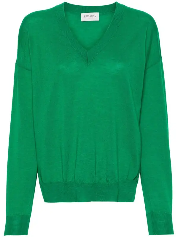 ERMANNO FIRENZE V-neck Wool Jumper