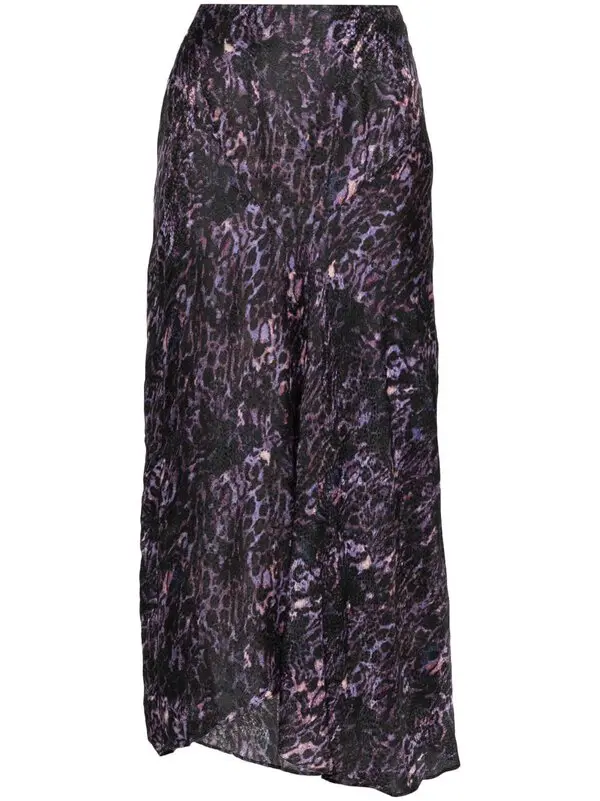 Isabel Marant Lisanne Animal-print Skirt - Purple