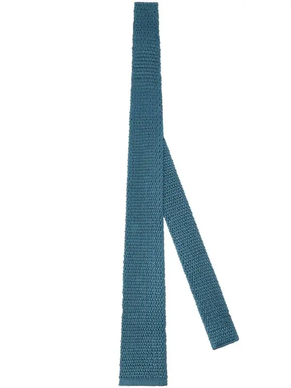 TOM FORD Knitted Silk Tie - Green
