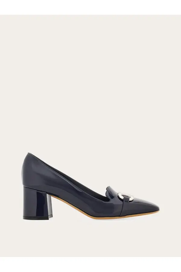 FERRAGAMO Gancini Ornament Pump - Blue