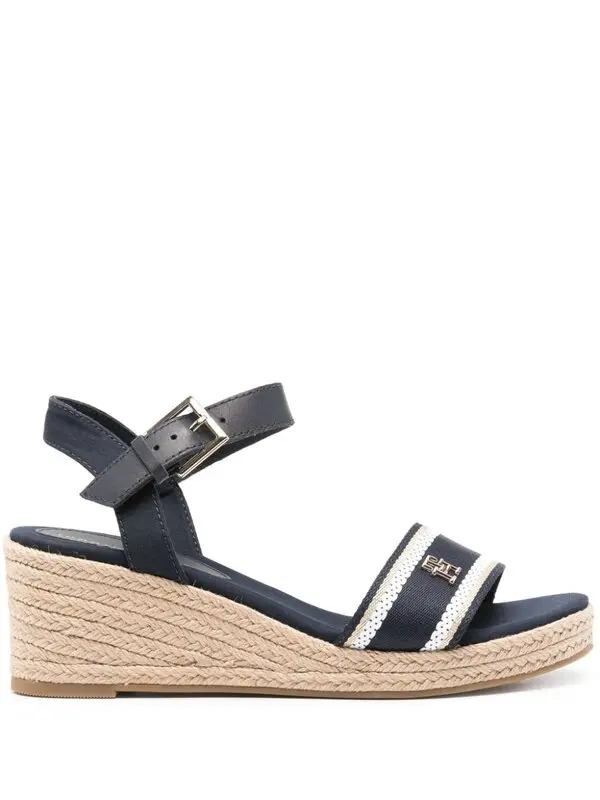 Tommy Hilfiger 65mm Th-plaque Espadrille Wedges