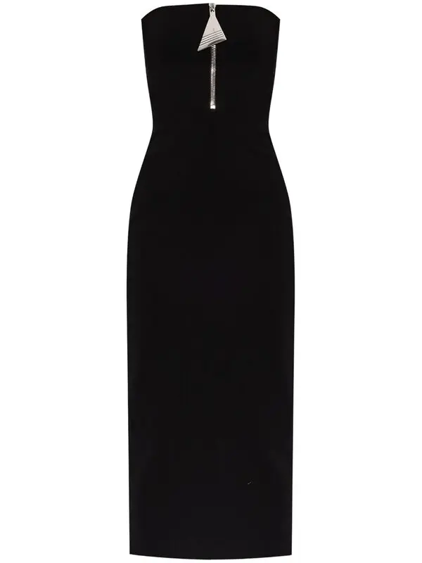 Attico Strapless Midi Dress