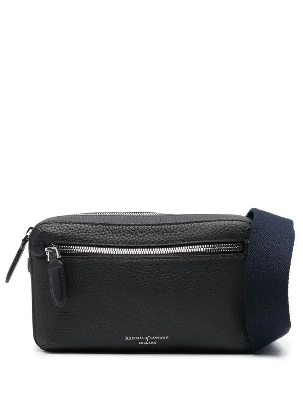 ASPINAL OF LONDON Reporter Compact Messenger Bag - Blue
