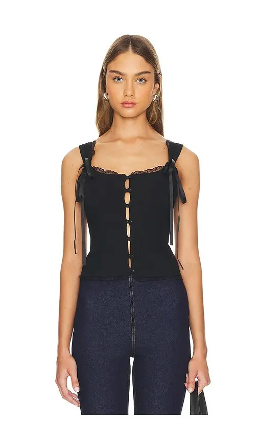 Lioness Crystal Cami - Onyx