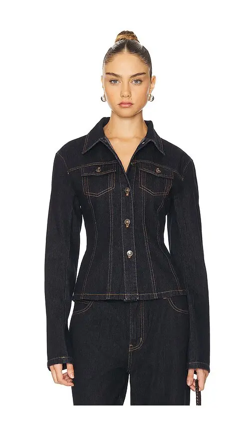 Lioness Rider Denim Jacket - Dark Denim