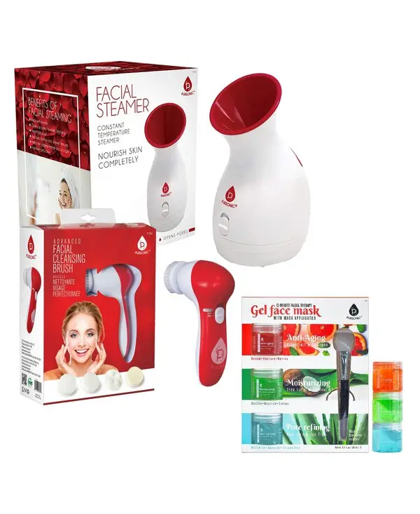 PURSONIC Spa Facial Care Bundle: Facial Steamer