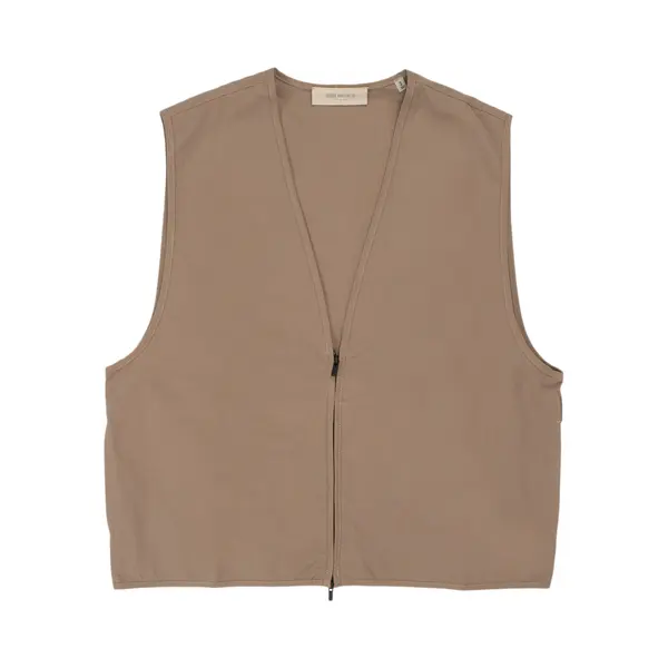Fear Of God Zip-up Vest - Brown