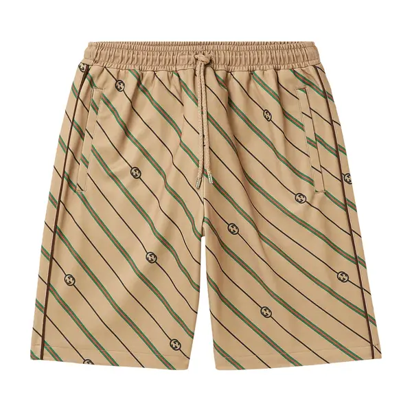 Gucci Gg Stripe Twill Shorts
