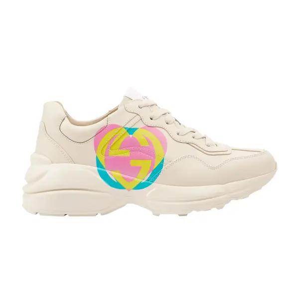 Gucci Rhyton Heart Sneakers - Cream