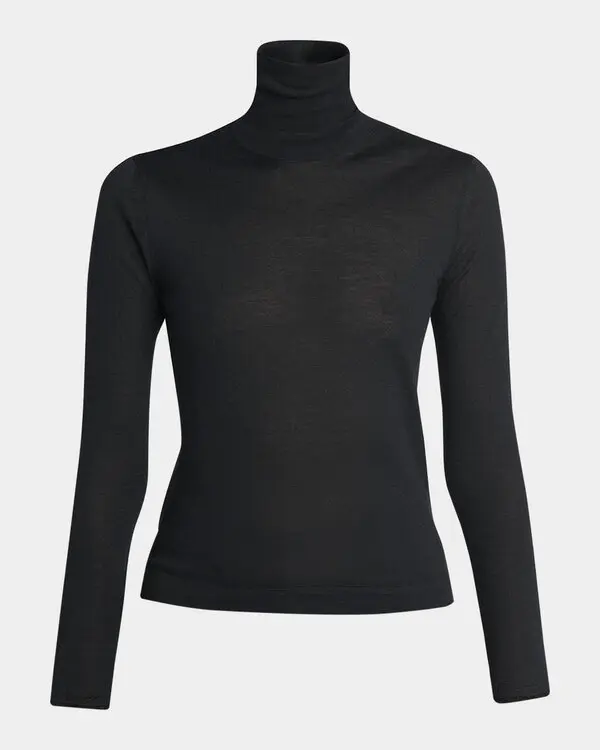 TOM FORD Turtleneck Fine Cashmere-silk Top - Black