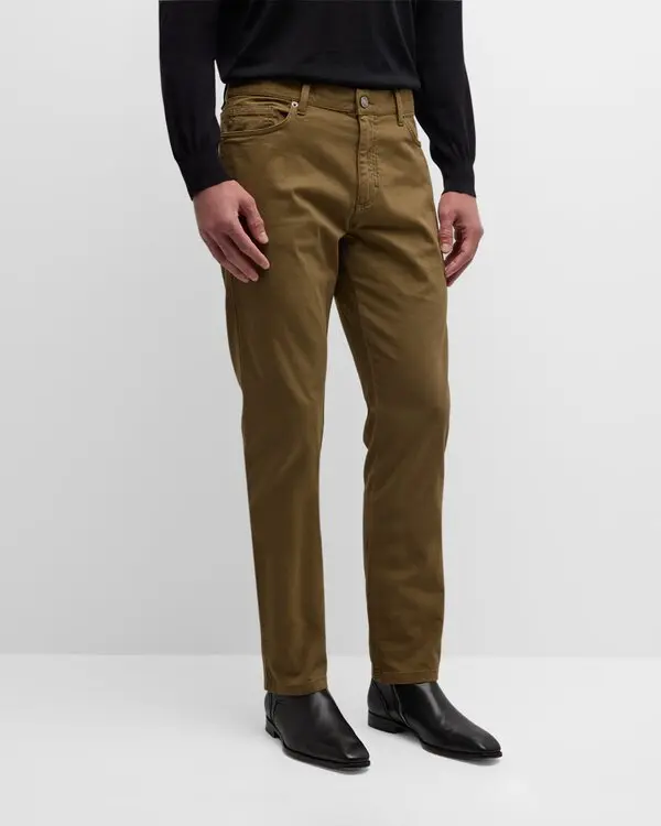 Zegna 5-pocket Stretch Gabardine Pants