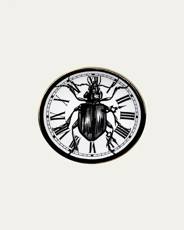 RORY DOBNER Beetle Clock Salad Dessert Plate