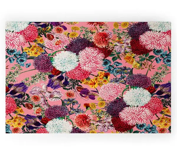 DENY DESIGNS Welcome Mat -floral Byburcuorkmazyure