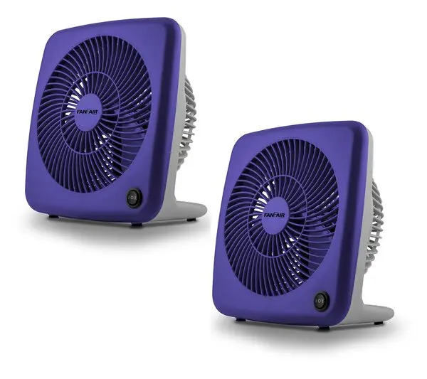 FANFAIR 7' Personal Box Fan 2pk