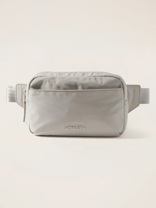 Athleta All About Crossbody Belt Bag - Oyster Grey