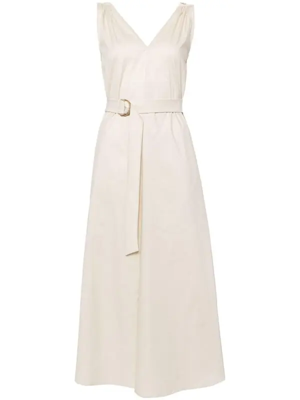 Fedeli Elba Midi Dress - Neutrals