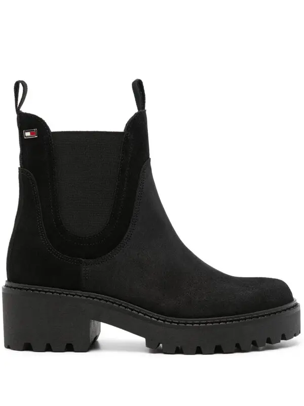 Tommy Hilfiger Logo-plaque Suede Chelsea Boots