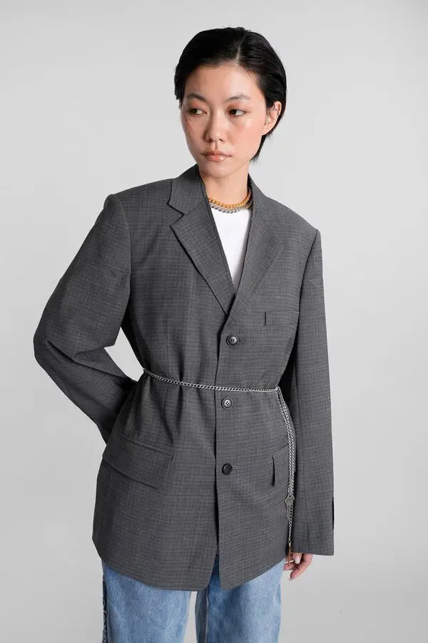 Alexander Wang Wool Blend Blazer - Grey