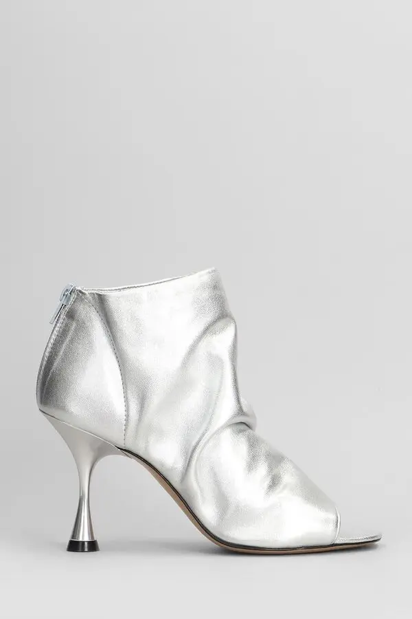 MARC ELLIS High Heel Ankle Boots - Silver
