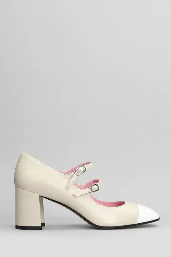 Carel Cherry Pumps In Beige - 58% Off | Editorialist
