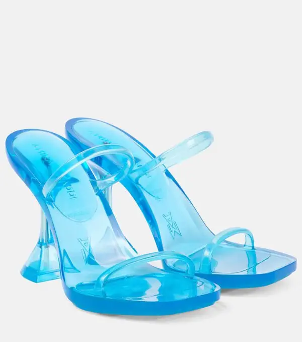 Amina Muaddi Brito 95 Sandals - Blue