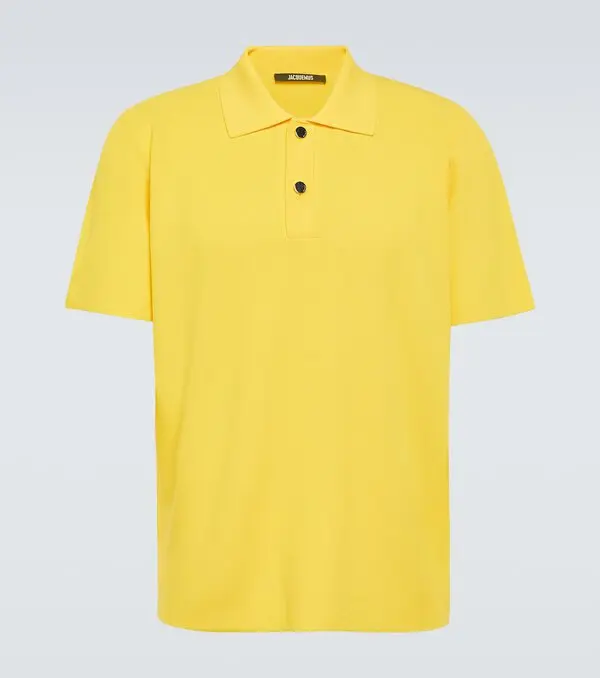 Jacquemus Le Polo Maille Piqué Polo Shirt - Yellow
