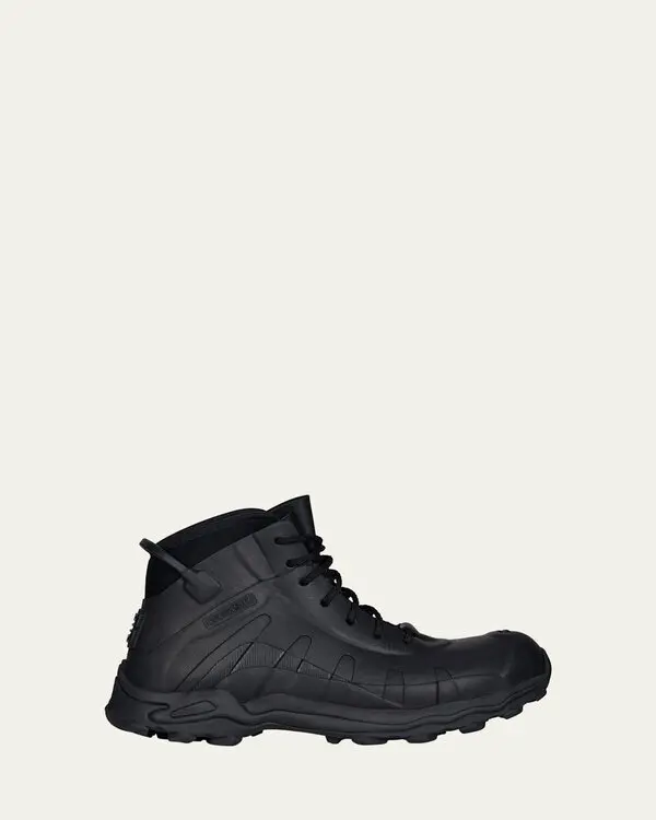 Givenchy High Rubber Lace-up Boots - Black