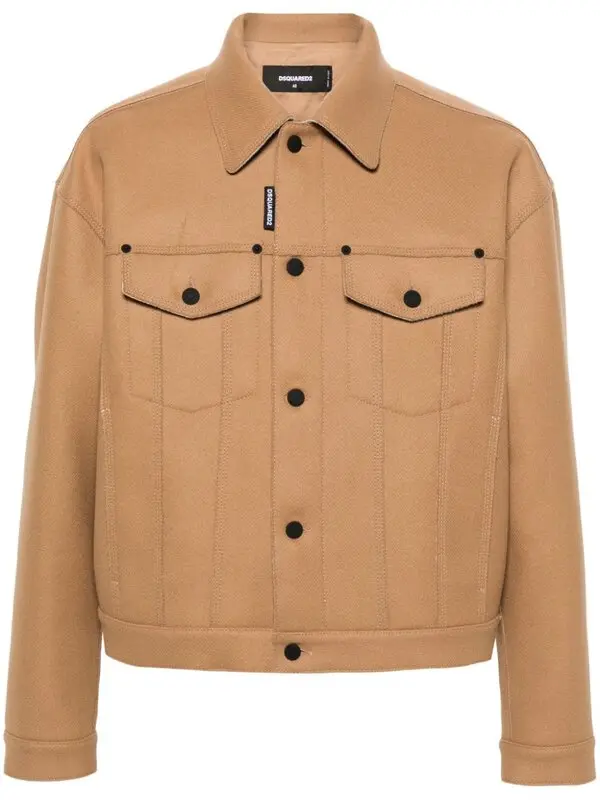 Dsquared2 Oversized-collar Shirt Jacket