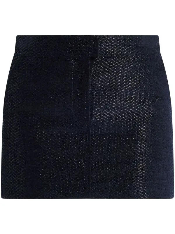 TOM FORD Woven-design Mini Skirt - Black