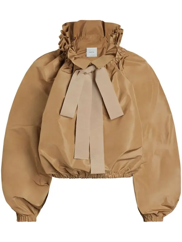 Patou Iconic Drawstring Blouse - Neutrals