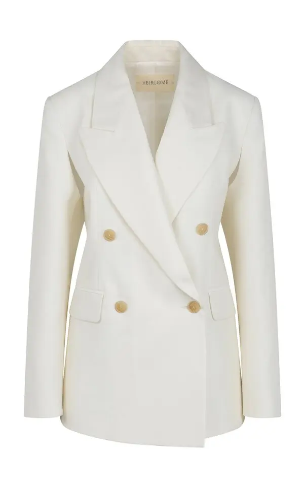 HEIRLOME Antonella Deconstructed Wool-silk Blazer