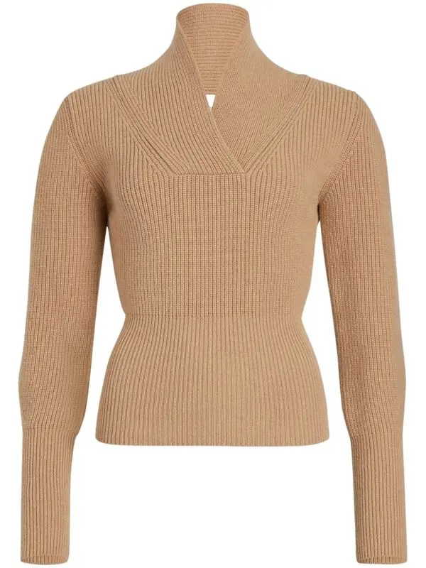 Patou Wrap-collar Jumper - Neutrals