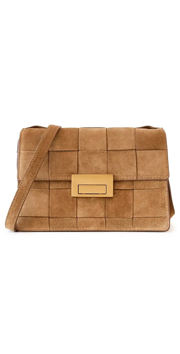 LOEFFLER RANDALL Delphine Leather Clutch - Toffee