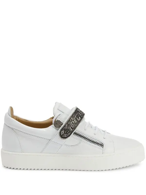 GIUSEPPE ZANOTTI Coby Leather Sneakers - White