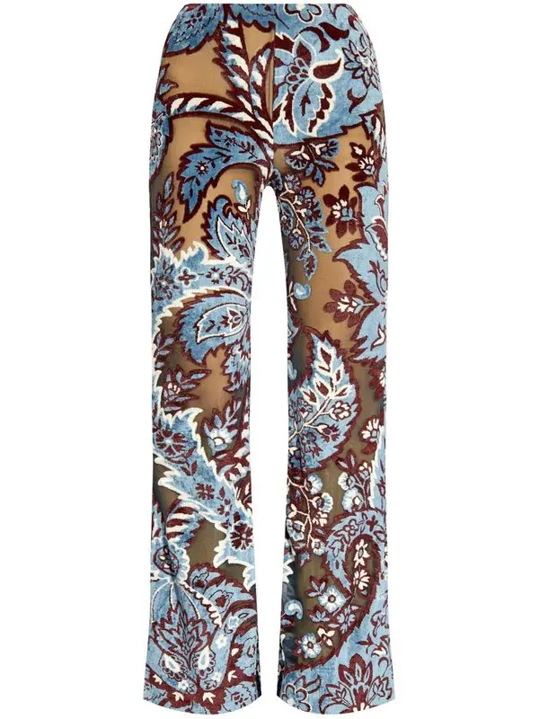 Etro Floral Patterned Trousers
