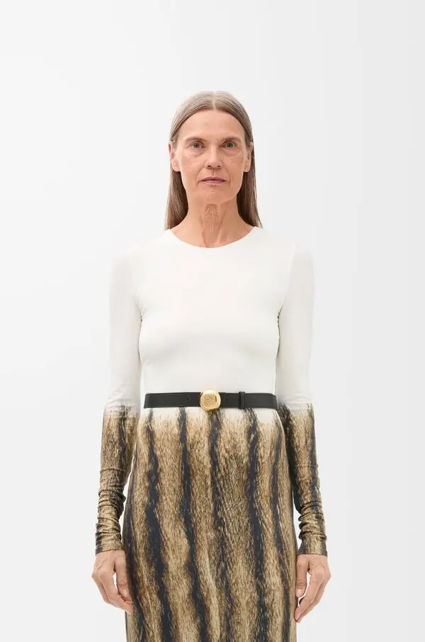 Loewe Anagram Pebble Leather Belt